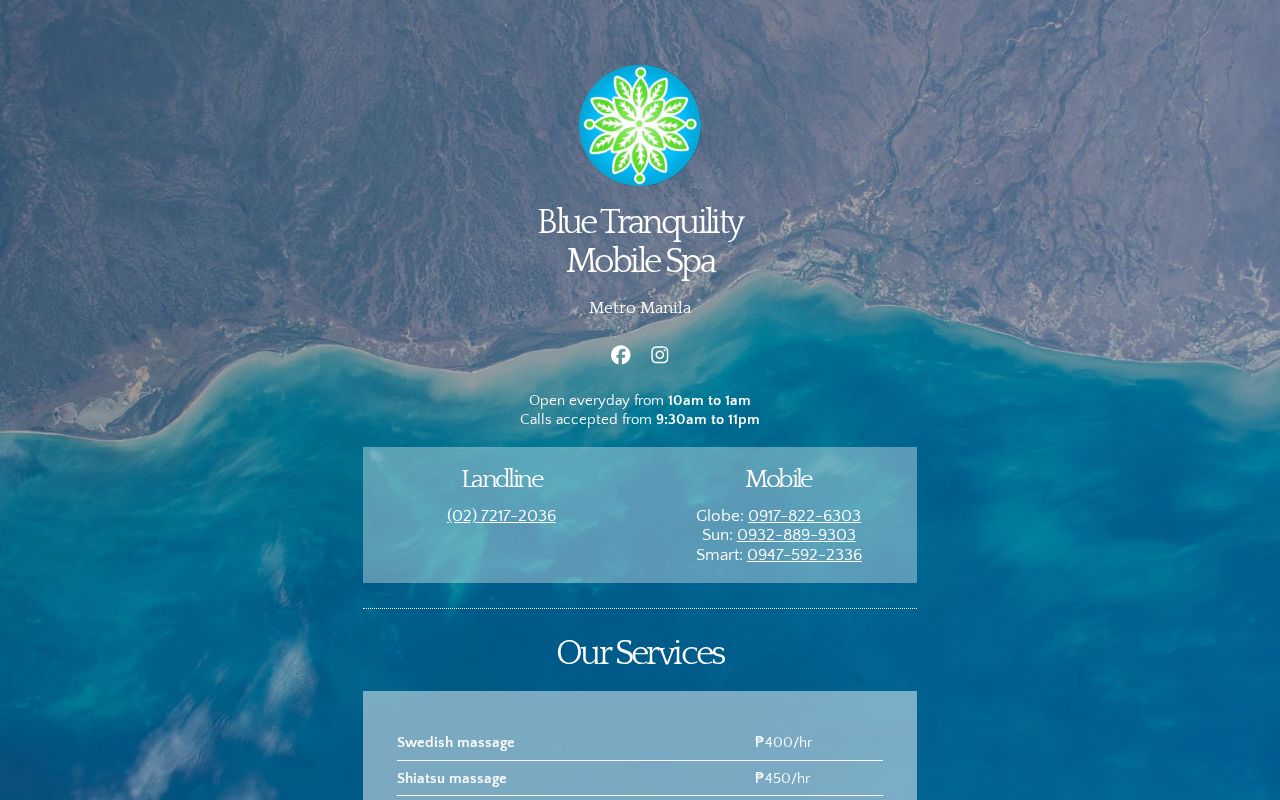 Blue Tranquility Mobile Spa